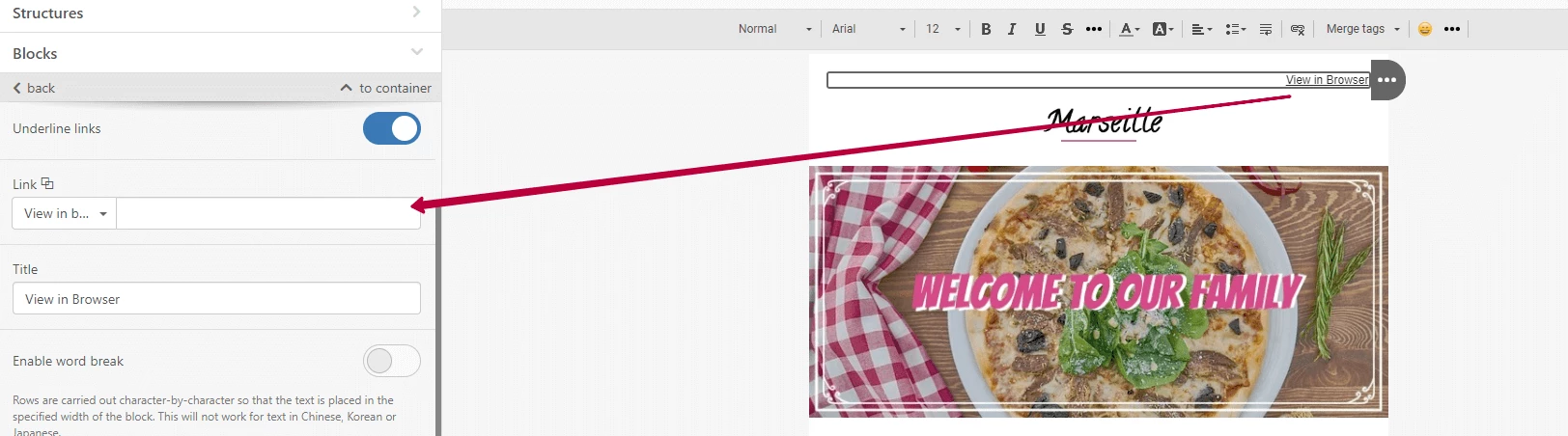 How to Add Anchor Links and Hyperlinks to Emails in a Drag-and-Drop Editor | Blog